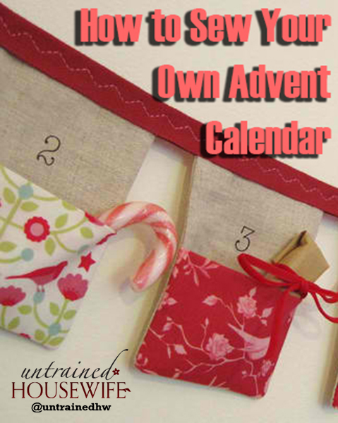 How To Sew Your Own Advent Calendar