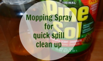 Using Pine Sol as Mopping Spray